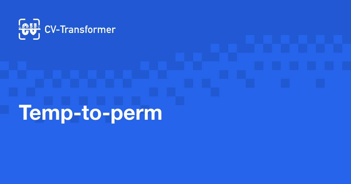 Temp-to-perm | CV-Transformer
